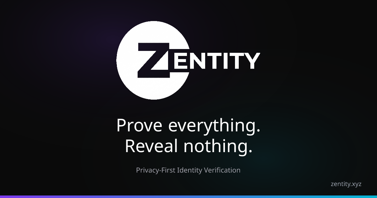 Zentity - Verified human signal for the agentic internet